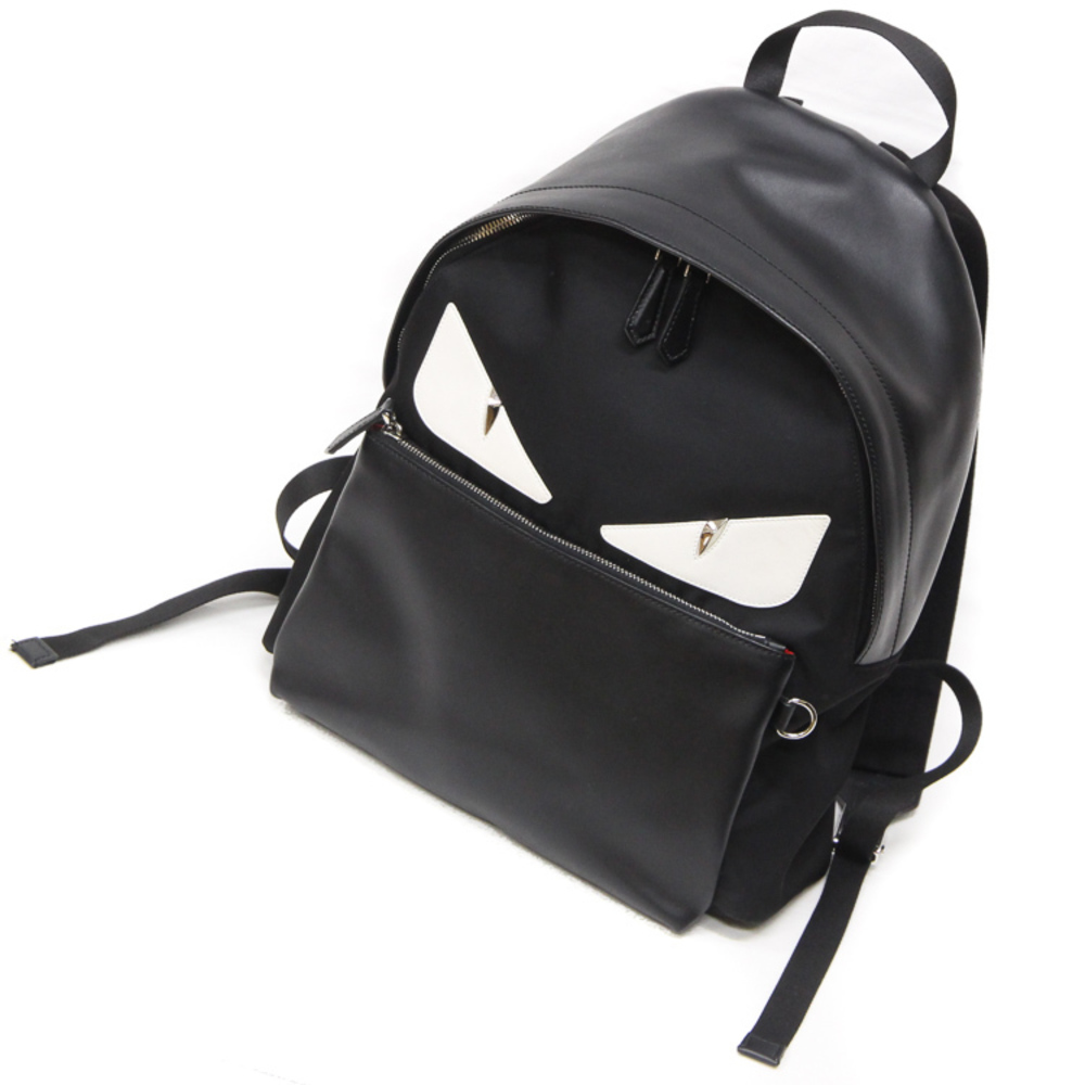 Fendi Bugs Backpack Monster Black Leather - Gem